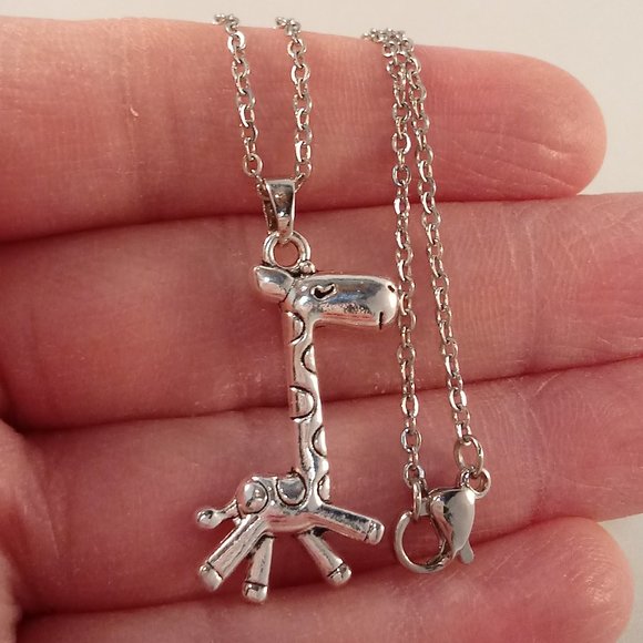 Kristy's Jewels | Jewelry | Silver Plated Giraffe Wild Animal Anime ...